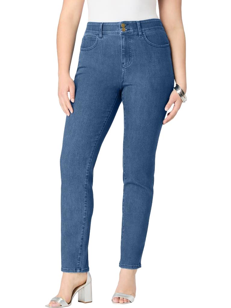 ROAMAN'S Roaman's High Rise Tummy Control Straight Leg Jeans